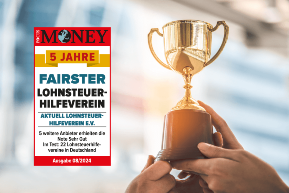 Focus Money Test 2024 ★ Bestnote Aktuell Lohnsteuerhilfeverein e.V.